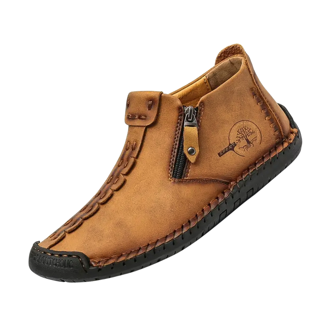 Logan | Classic Men's Leather Ankle Shoes – Tanner Shoes CA