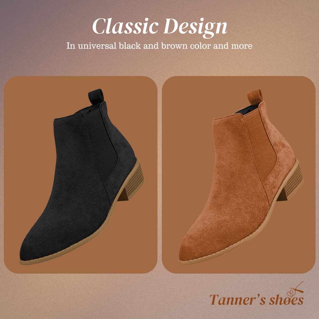 Clara | Pointed-Toe Zipper Boots – Tanner Shoes CA